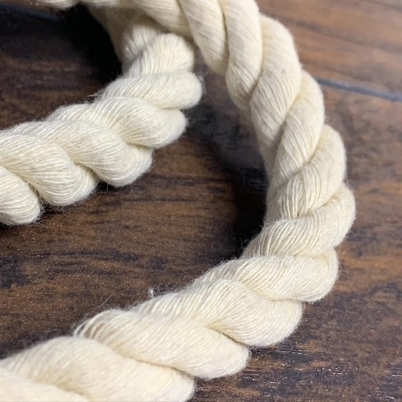 Bags | Lime Green Cream Tote Cotton Rope Handles Beach Day Picnic Pool ...